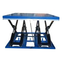 China Transverse Double Scissor 8000kg Heavy Duty Lift Table Max Height 41.34in for sale