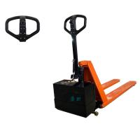 China CE Manual Scissor Lift Tables Lifting Height 31.50in Scissor Lift Pallet Jack Steel Fork Length 45.28in for sale