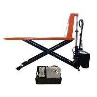 China 31.50in Hydraulic Scissor Lift Tables 1.5 Tons Scissor Pallet Truck Fork Length 45.28in for sale