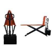 China Steel Fork 45.28in Manual Scissor Lift Tables Scissor Pallet Truck for sale