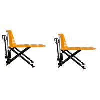 China Single Lifter 1 Ton Manual Scissor Lift Tables Lifting Height 800mm for sale