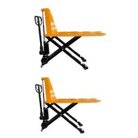 China Single Scissor Pallet Truck Manual 1000kg Lifting Height 800mm for sale