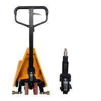 China Hydraulic Single Scissor Lift Table Pallet Truck Manual 1000kg Lifting Height 800mm for sale