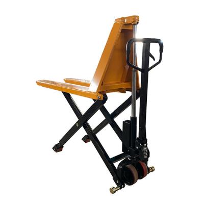 China Portable Hydraulic Manual Scissor Lift Table Steel Fork Length 1150mm Lifting Height 800mm for sale