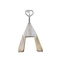 China 1 Ton Manual Single Scissor Lift Table Stainless Steel Pallet Jack 31.50in for sale