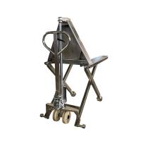 China Manual Portable Scissor Pallet Truck Single Piston Stainless Pallet Truck for sale