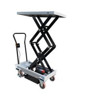 China 500kg Portable Scissor Lift Tables Double Scissor Mobile 1010mmx520mm for sale