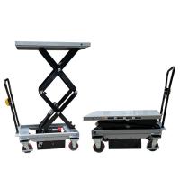 China Mini Portable 500Kg Payload Capacity Platform 39.76in * 20.47in Hydraulic Scissor Lift Tables Max Height 39.37in for sale