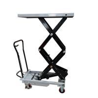 China 500kg Mobile Manual Hydraulic Lift Table 1010mmx520mm for sale