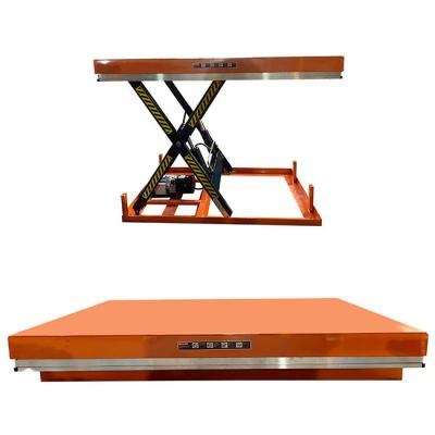 China 1000kg Single Electric Hydraulic Scissor Lift Tables Max Height 51.18in for sale