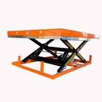 China Hydraulic Electric Single Scissor Lift Table 2000kg Max Height 1400mm for sale