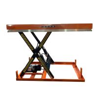 China 1000kg Single Electric Stationary Scissor Lift Tables Max Height 1300mm for sale
