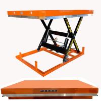 China 1000kg Single Electric Stationary Scissor Lift Tables Max Height 1300mm for sale