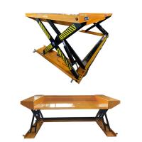 China 1000kg Hydraulic Low Profile Lift Tables Electric Zero Type Max Height 810mm for sale