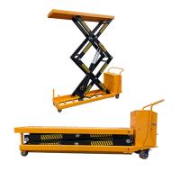 China Max Height 1300mm Mobile Hydraulic Lift Table 4 Ton for sale