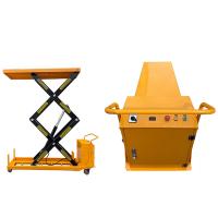 China 1 Ton Max Height 51.18in Portable Hydraulic Table Double Scissor for sale