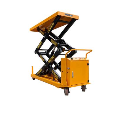 China 1 Ton Max Height 51.18in Portable Hydraulic Table Double Scissor for sale