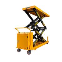 China Max Height 51.18in Electric Scissor Lift Tables 2 Ton 24V Battery for sale
