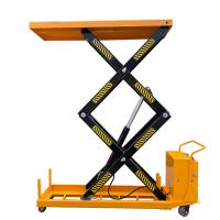 China Max Height 51.18in Electric Scissor Lift Tables 2 Ton 24V Battery for sale