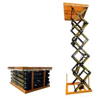 China 500kg Max Height 4.8mm Electric Stationary Hydraulic Scissor Lift Tables for sale