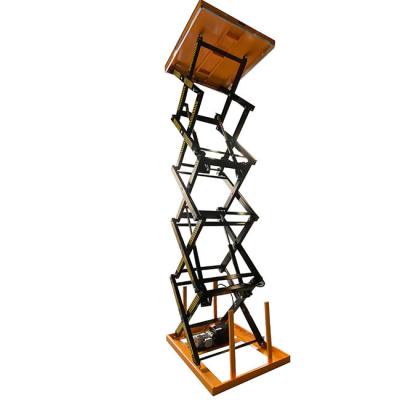 China 500kg Max Height 4.8mm Electric Stationary Hydraulic Scissor Lift Tables for sale