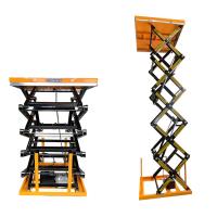 China Steel 500kg Stationary Multi Stage Scissor Lift Max Height 4.8m for sale