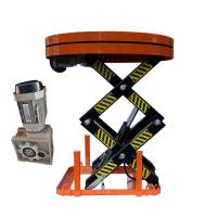China 1000kg Custom Lift Tables Hydraulic Scissors Lift Tables With Rotating Tops 1200mm for sale