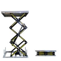 China 2000kg Heavy Duty Triple Scissor Lift Table Max Height 118.11in for sale