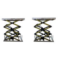 China 1 Ton Stationary Scissor Lift Table Electric Stationary Max Height 118.11in for sale