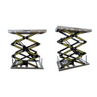 China 118.11in Stationary Multi Stage Scissor Lift 2 Ton High Strength Steel for sale