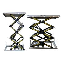 China 2000kg Heavy Duty Triple Scissor Lift Table Max Height 118.11in for sale