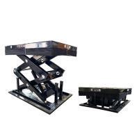 China Double Scissor Vertical Custom Electric Lift Tables 2500kg Large Platform 2500mmx820mm Max Height 39.37in for sale