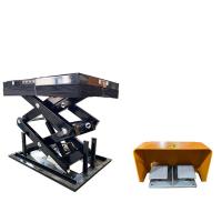 China Double Scissor Vertical Custom Electric Lift Tables 2500kg Large Platform 2500mmx820mm Max Height 39.37in for sale
