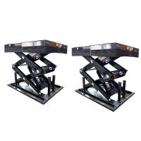 China Double Scissor Vertical Custom Electric Lift Tables 2500kg Large Platform 2500mmx820mm Max Height 39.37in for sale