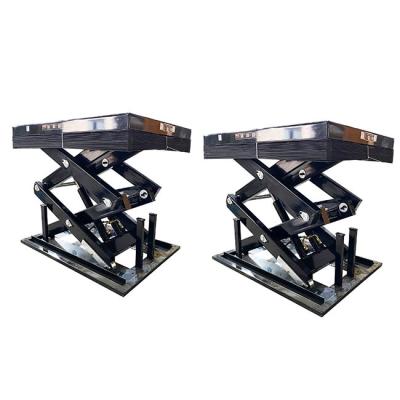 China Double Scissor Vertical Custom Electric Lift Tables 2500kg Large Platform 2500mmx820mm Max Height 39.37in for sale