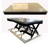 China Transverse Double Scissor Electric Hydraulic Scissor Lift Table With Dust 2 Ton Max Height 1000mm Custom for sale