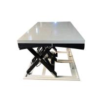 China 8 Ton Double Horizontal Electric Scissor Lift Tables Large Platform 3000mmx1200mm With Dust Max Height 1050mm Custom for sale