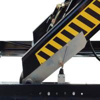 China Roller Top Hydraulic Scissor Lift Tables With Double Scissor Heavy Duty 4500 Kgs For Conveyor for sale