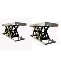 China Transverse Double Scissor Lift Tables 2 Ton Max Height 39.37in Large Platform 2.5mx0.82m for sale