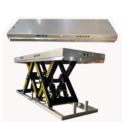 China Transverse Hydraulic Double Scissor Lift Table for sale