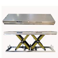 China Double Horizontal Heavy Duty Hydraulic Lift Table 2000kg Max Height 39.37in for sale