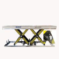 China Double Horizontal Heavy Duty Scissor Lift Table 8 Ton Max Height 1050mm for sale