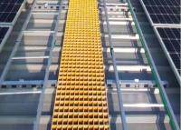 China Solar Panel Roof Walkway Diamond Grip Grating 400mm Width Carbon Steel for sale
