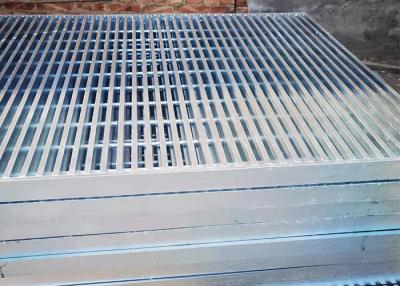 China Welded Grating Trench Cover Heavy Duty Galvanized Steel Floor Grating 50x5mm for sale