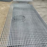 China Press Lock Steel Grating Stainless Steel Drainage Cover 19mm Bearing Bar Spacing for sale
