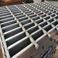 China 45mm Drain Cover Structure Heavy Duty Steel Grating Platform Board for sale