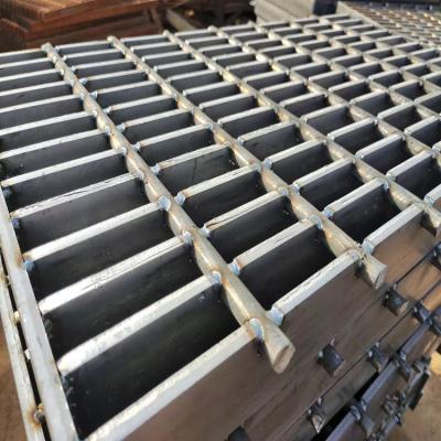 China 45mm Drain Cover Structure Heavy Duty Steel Grating Platform Board for sale