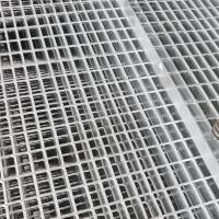 China Heavy Duty Steel Grating Drain Cover 30mm Pitch Hot Dip Galvanized Floor Platform Board for sale