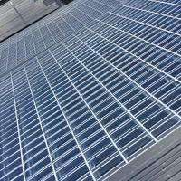 China Hot Dipped Galvanized Steel Grating Heavy Duty Metal Grid Bearing Bar 6m x 1m for sale