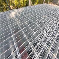 China Hot Dipped Galvanized Steel Grating Heavy Duty Metal Grid Bearing Bar 6m x 1m for sale
